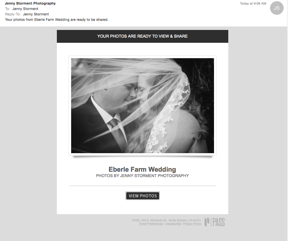 Email Screen Shot | Tacoma Wedding Photographer | Seattle Wedding ...